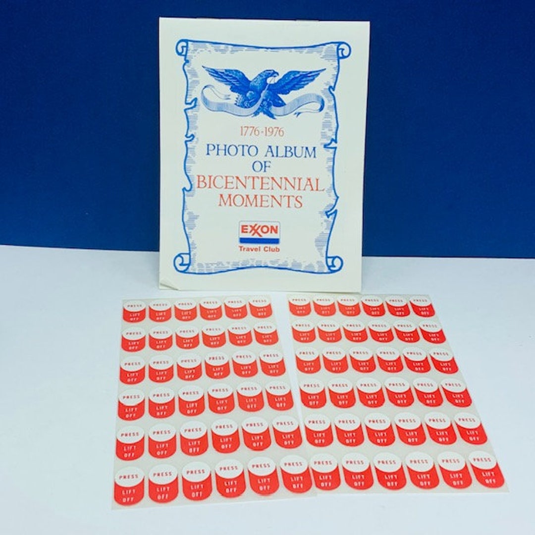 EXXON TOURING SERVICE Advertising Paper Ephemera Vintage 1970s Gas Oil ...