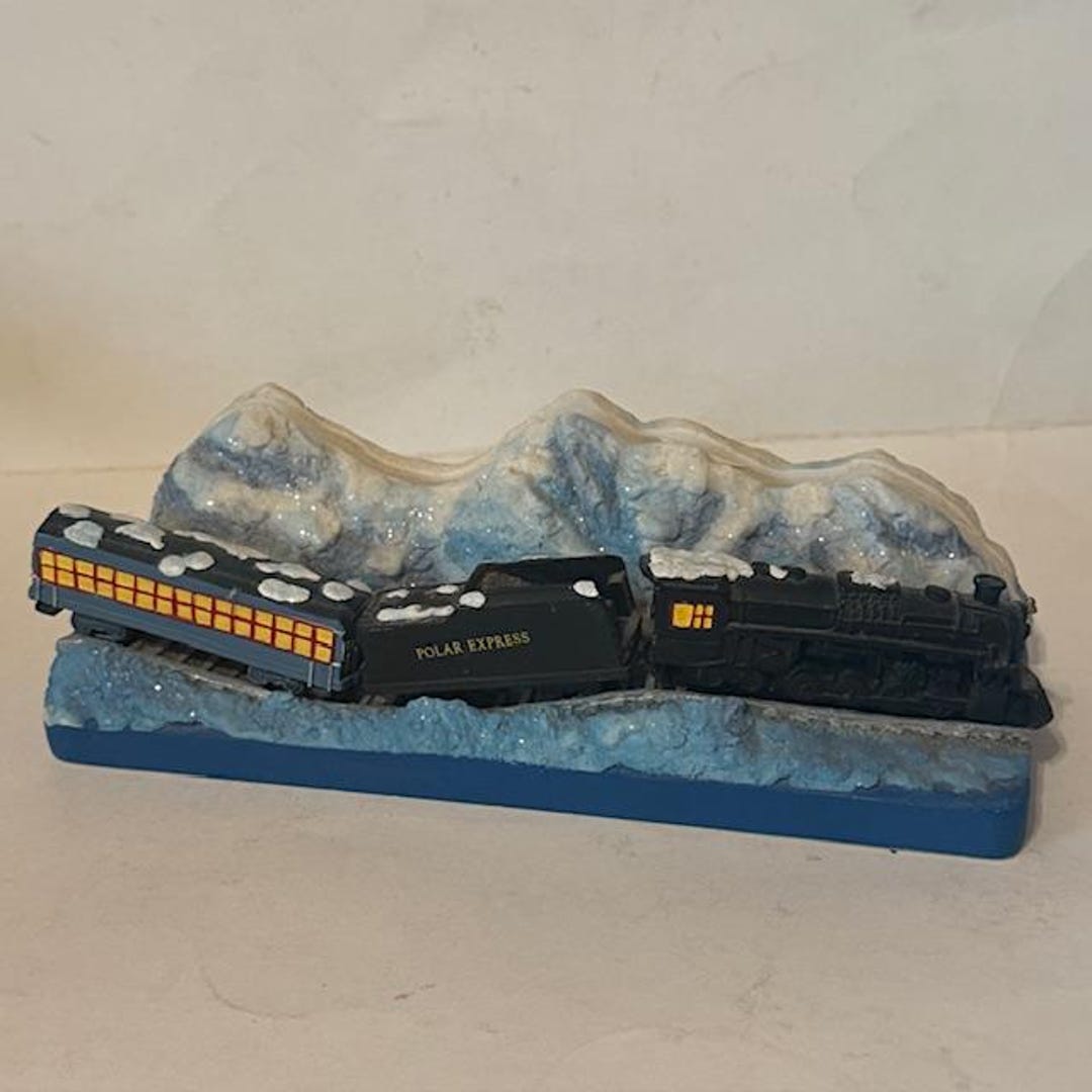 Vintage Hallmark Polar Express Picture Frame Card Holder Train ...