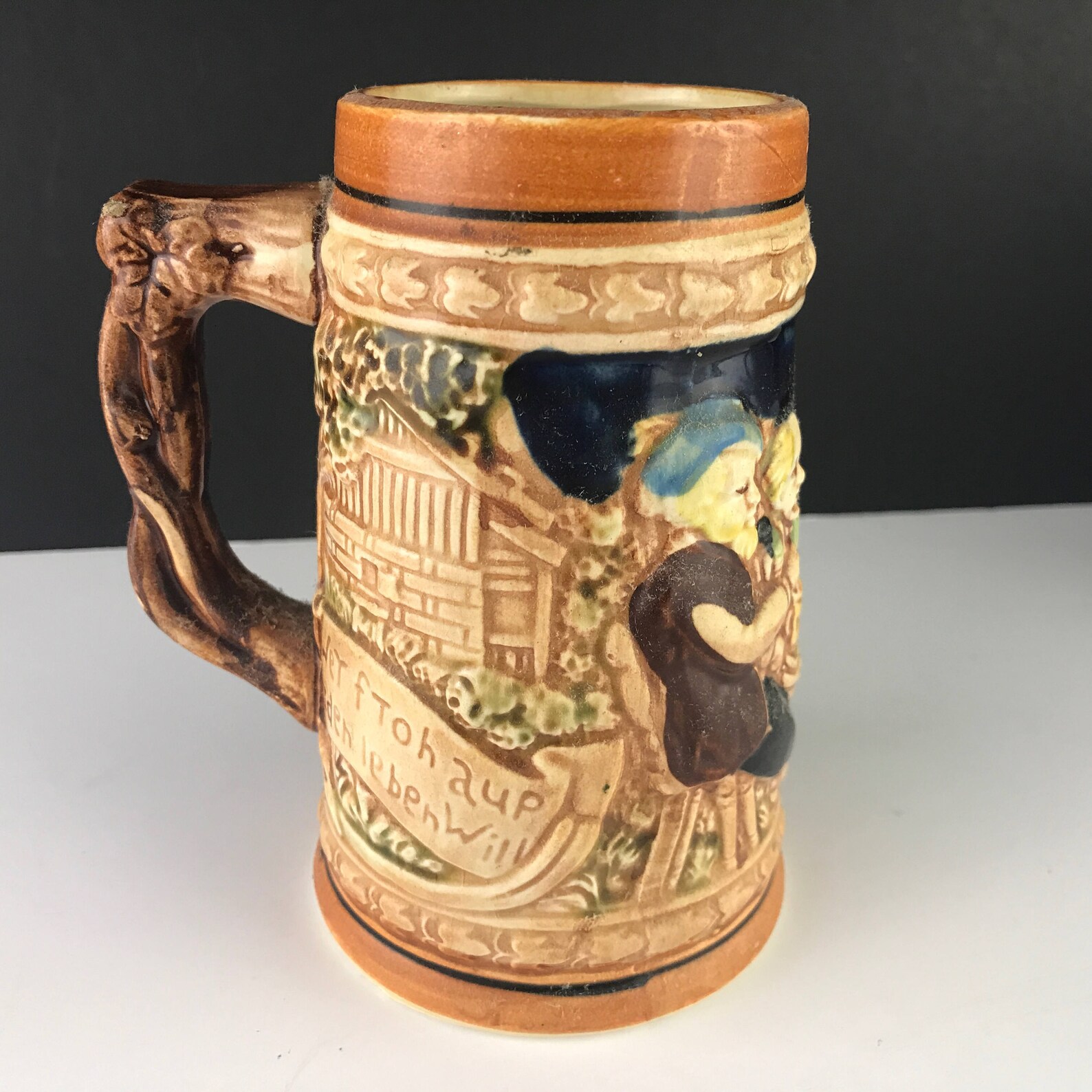 Enesco Germany Beer Stein Men Mug Cup Vintage Ceramic - Etsy