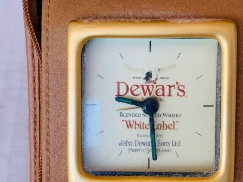 Dewars Pocket Watch Clock Perth Scotland Alarm Pouch White - Etsy