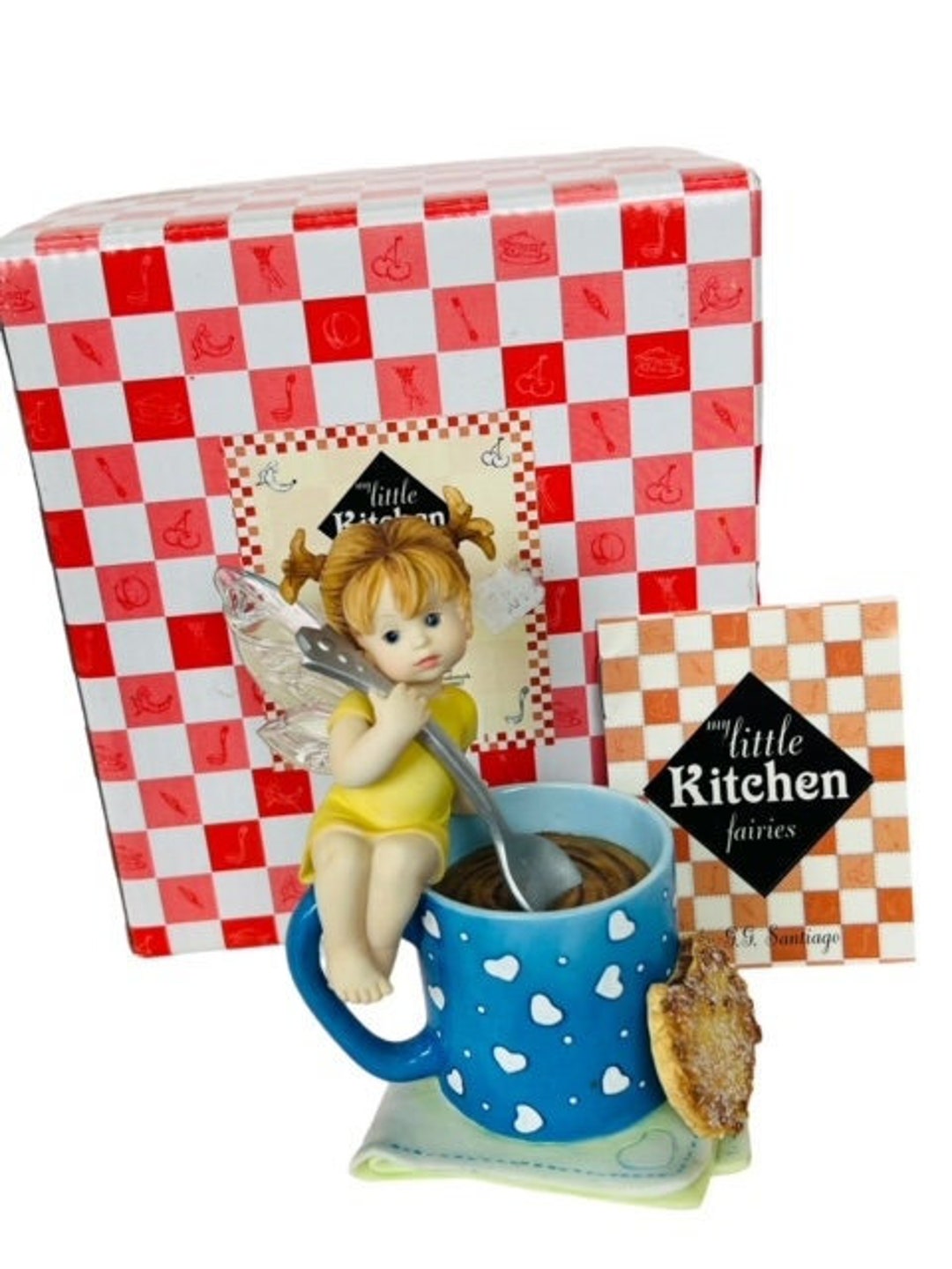 My Little Kitchen Fairies Figurine Fairy Enesco NIB Take Break Coffee Cookie Vtg - Etsy