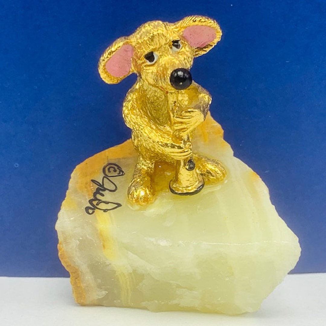 MOUSE MICE FIGURINE Vintage Collectible Sculpture Art Judi Originals ...
