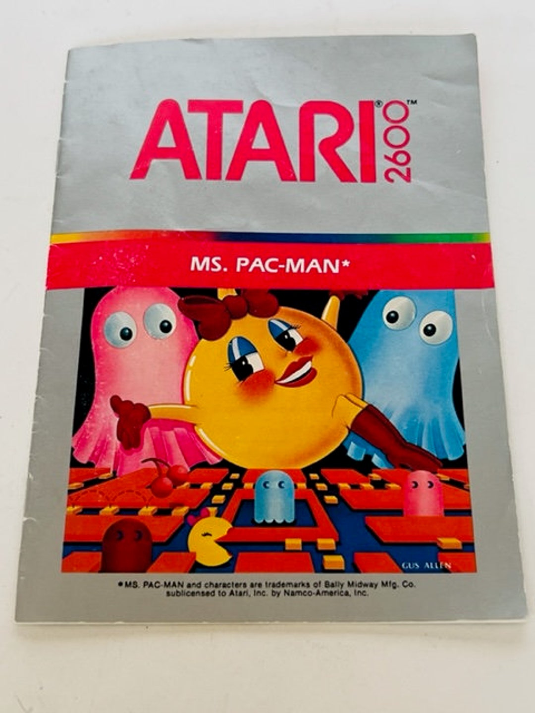 Ms Pacman Cartridge Atari 5200 Video Game Vtg Manual Instruction Arcade 1982 Art - Etsy