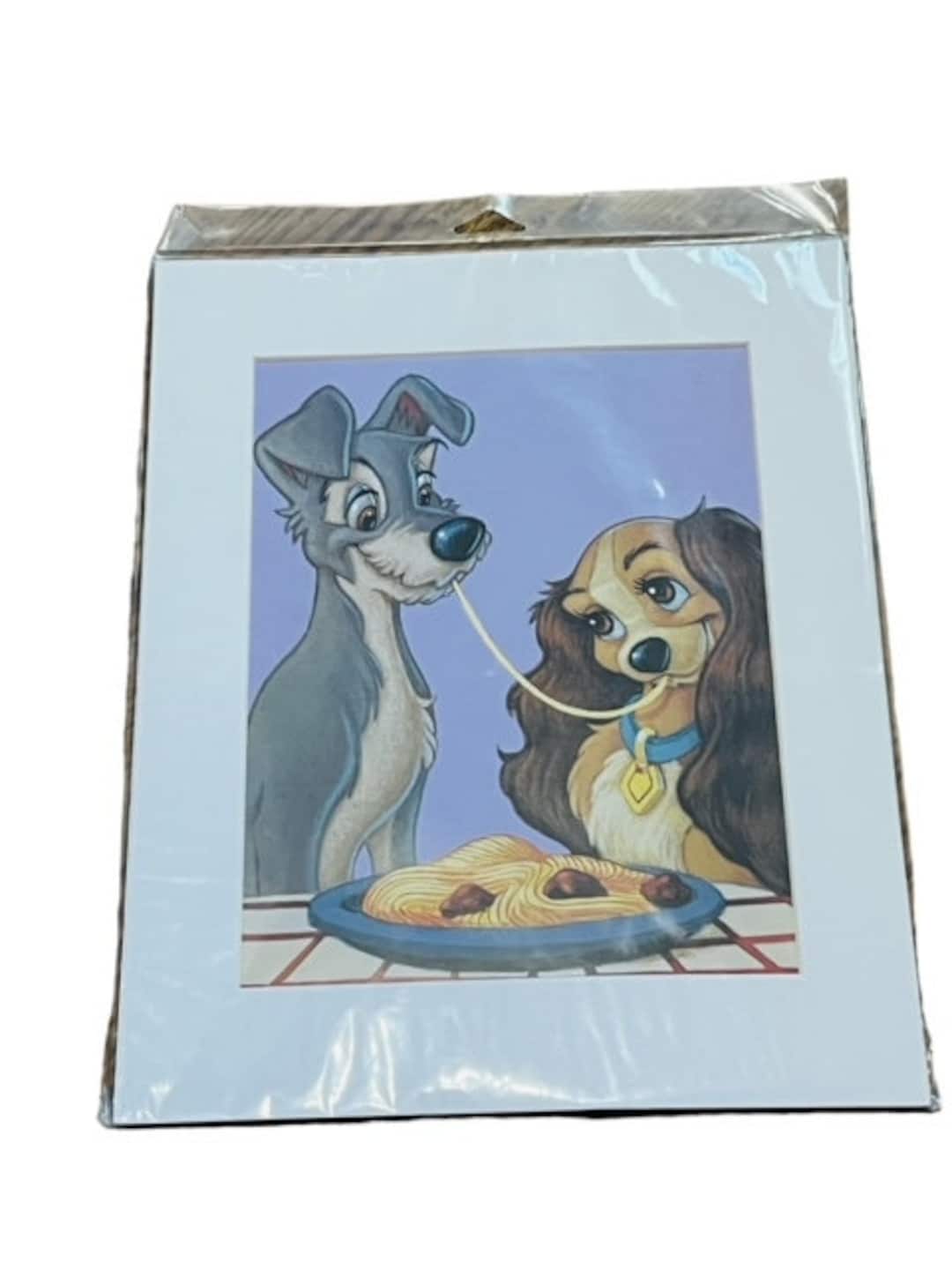 Walt Disney Framed Litho Print Poster Picture 14X11 Lady and - Etsy