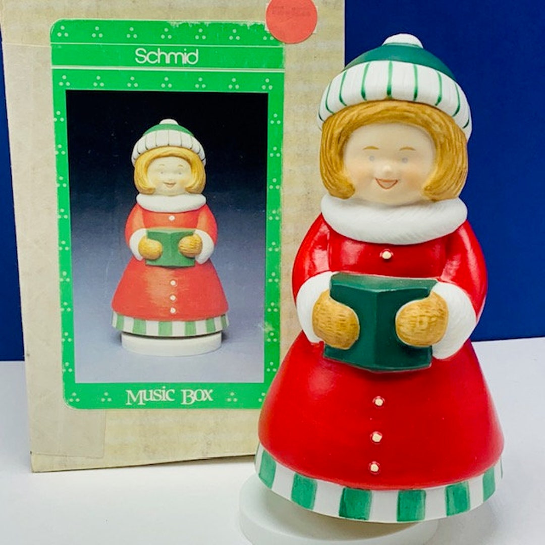 CHRISTMAS MUSIC BOX Figurine Holiday Decor Statue Vintage Vtg - Etsy CHRISTMAS MUSIC BOX Figurine Holiday Decor Statue Vintage Vtg - Etsy