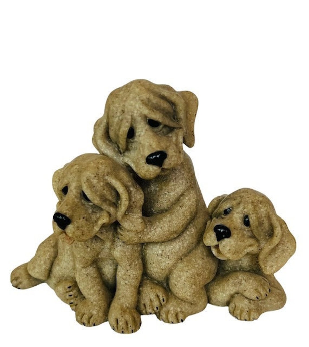 Quarry Critters Figurine Petie Pepe Pooch Golden Retriever Stone ...