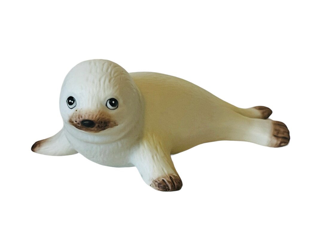Seal Figurine Homco Porcelain Sculpture Sea Lion Otter Vtg ...