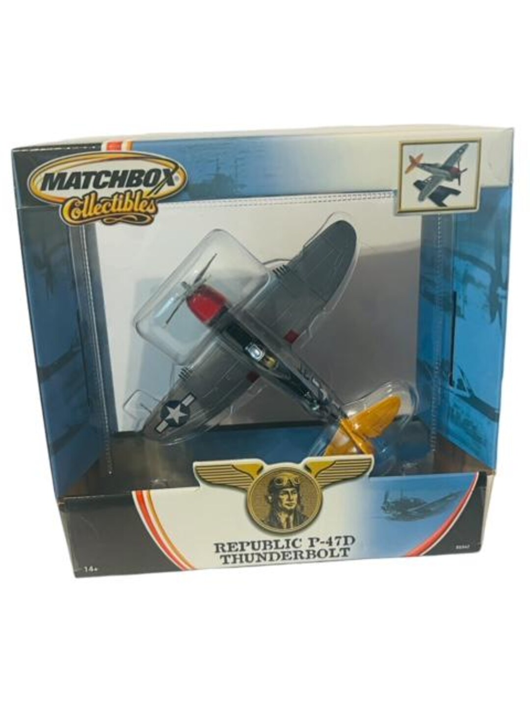 Matchbox Diecast Metal Airplane Model Jet Plane Military Republic ...