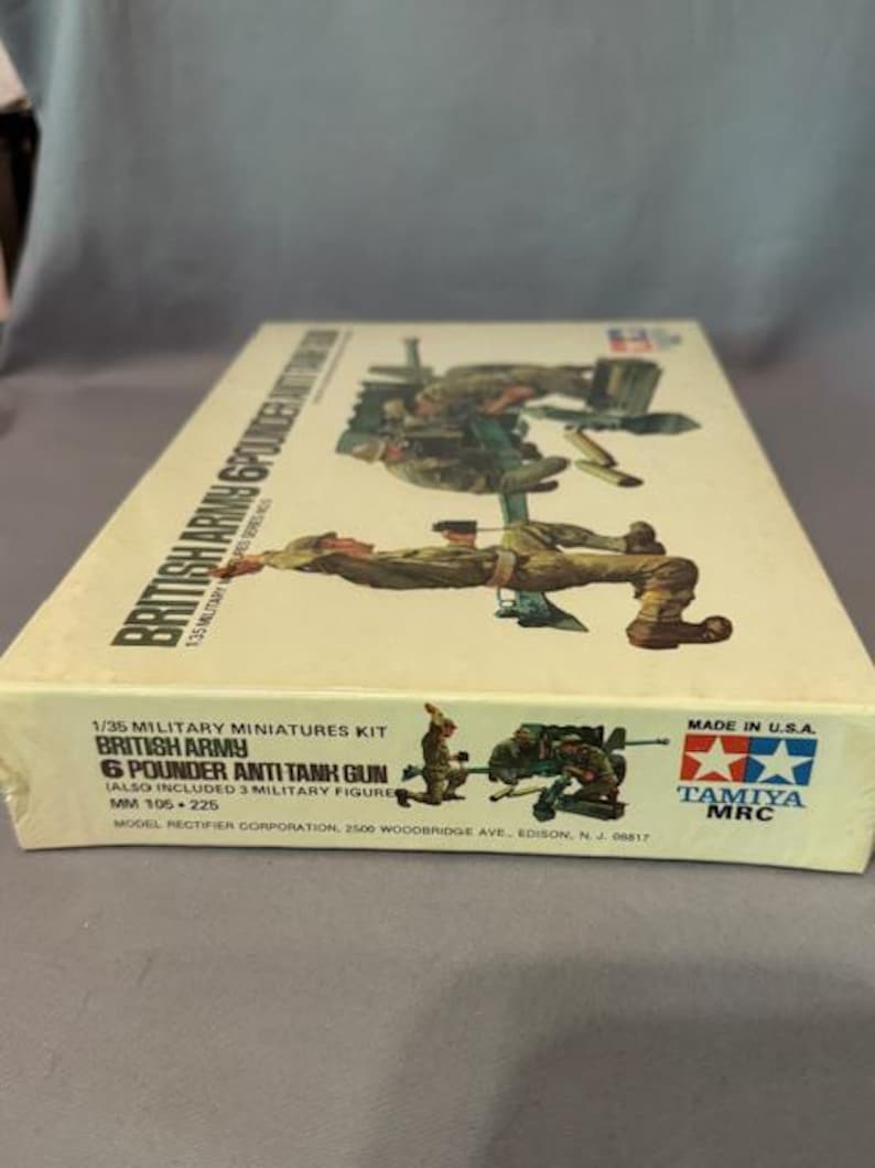 Tamiya MRC British Army Model Kit Military 1/35 Scale 6 Six Pounder ...