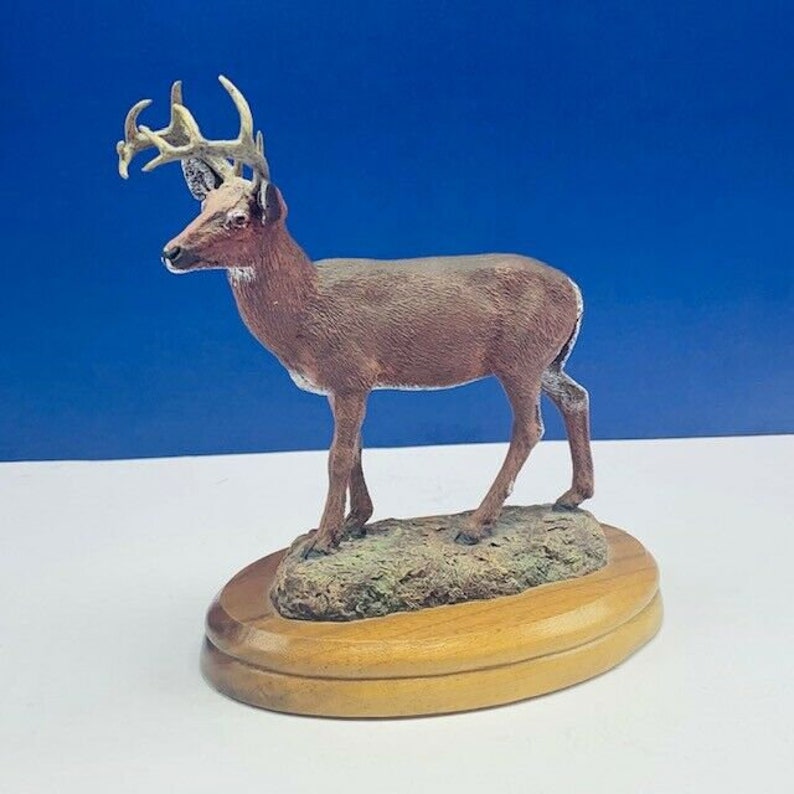 Herman Deaton White Tailed Deer Elk Sculpture Figurine Statue | Etsy