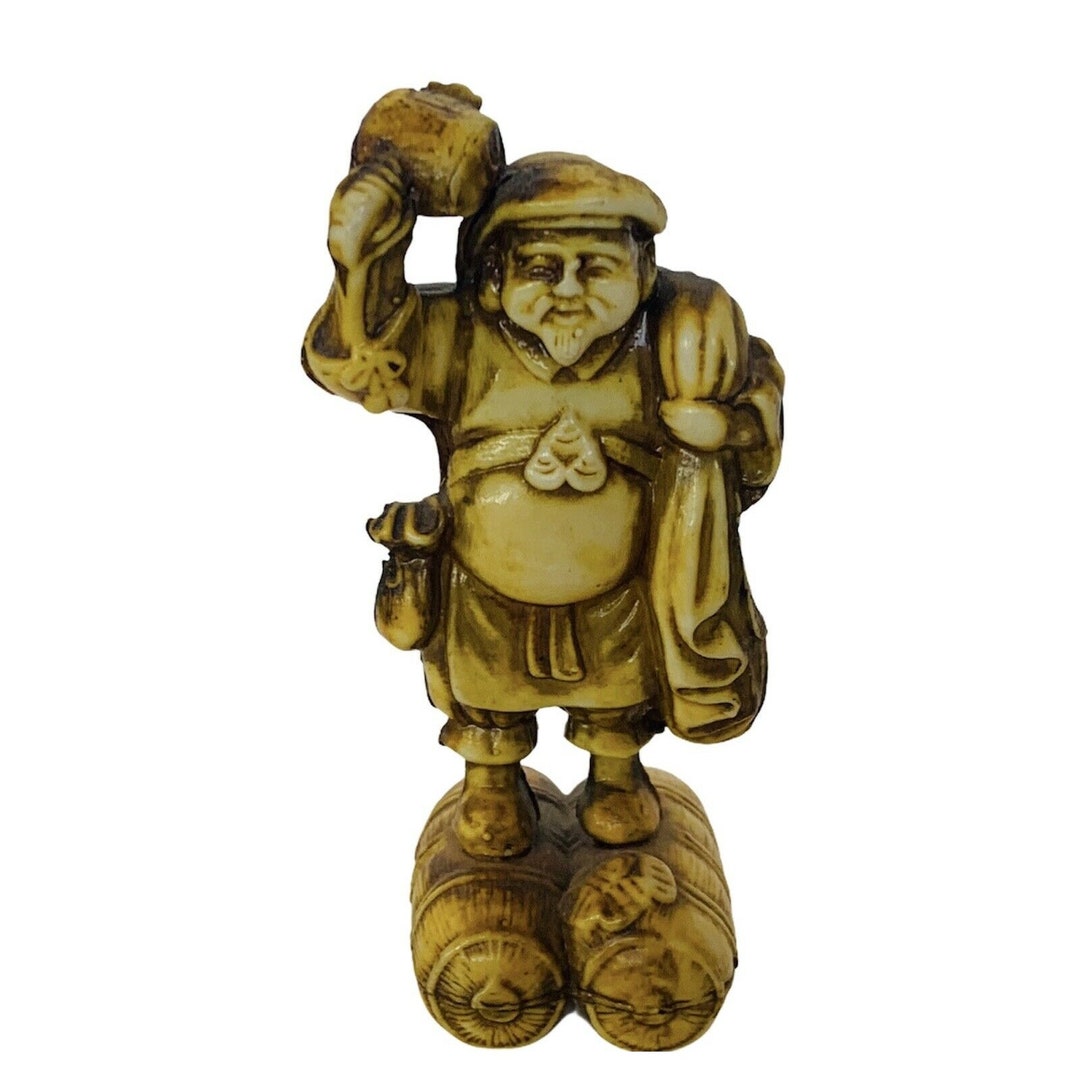 Chinese Figurine Bakelite Vtg Japan 1950s Figure Gift Decor Asian ...