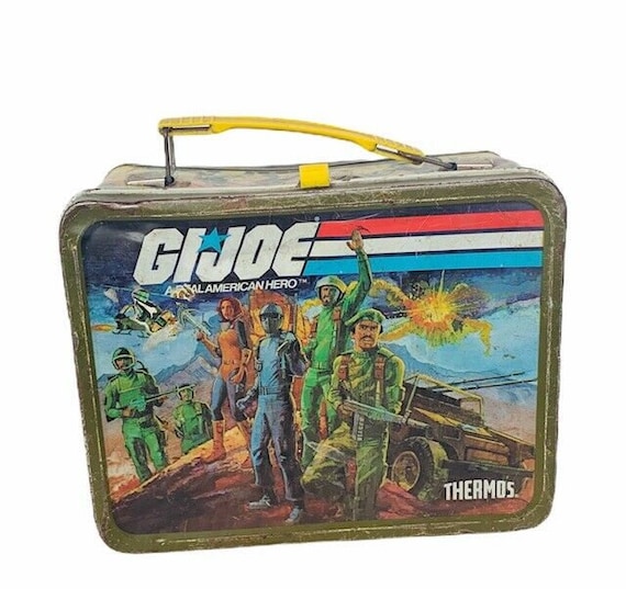 Gi Joe Lunchbox 1982 Hasbro Vtg Lunch Box Metal Snake Eyes - Etsy