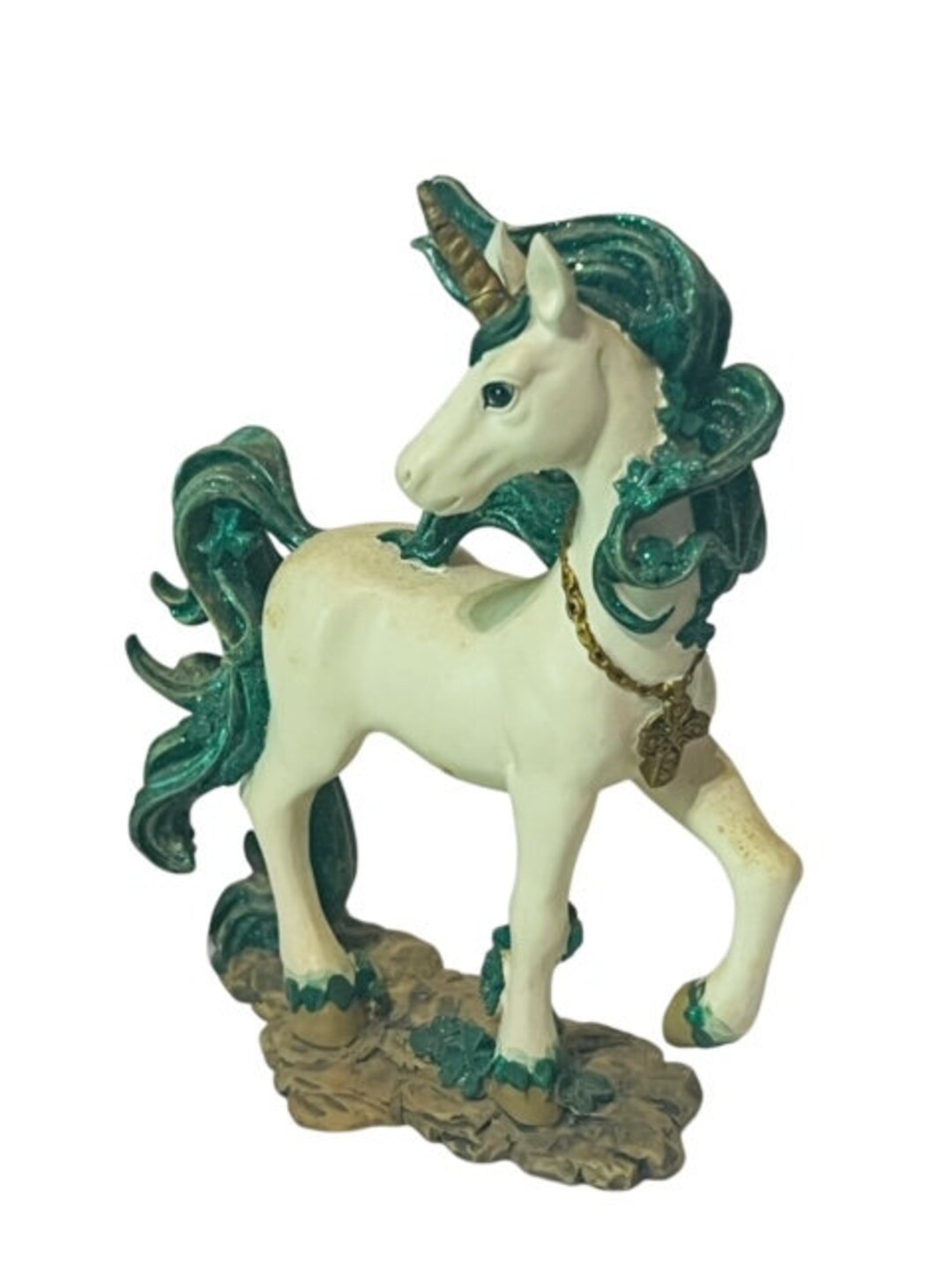 Unicorn Figurine Pegasus Hamilton Collection Emerald Isle God Protect ...