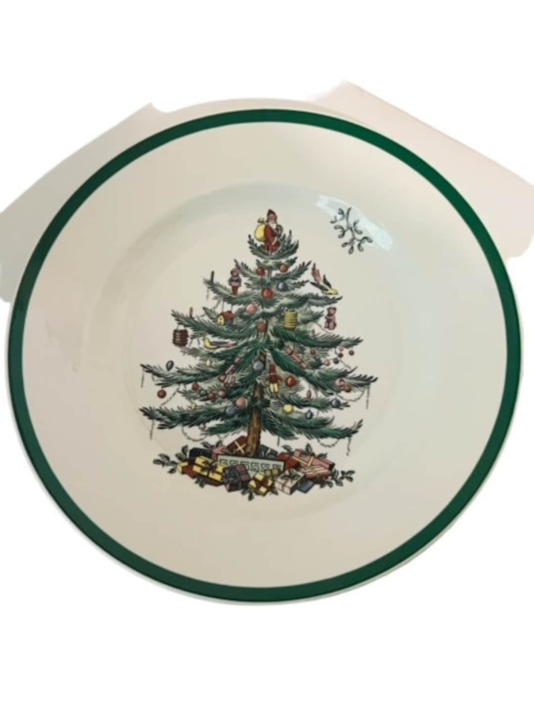 Spode Plate Christmas Tree Collector Holiday Vtg Xmas England S3324-A1 ...