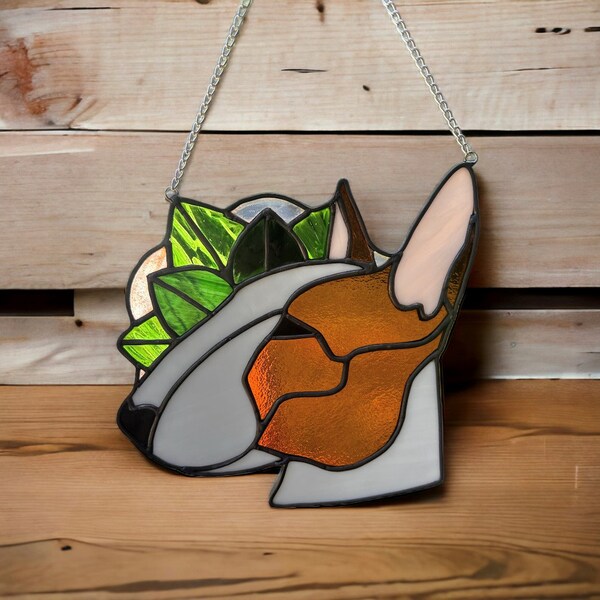 Stained Glass Bull Terrier - Etsy