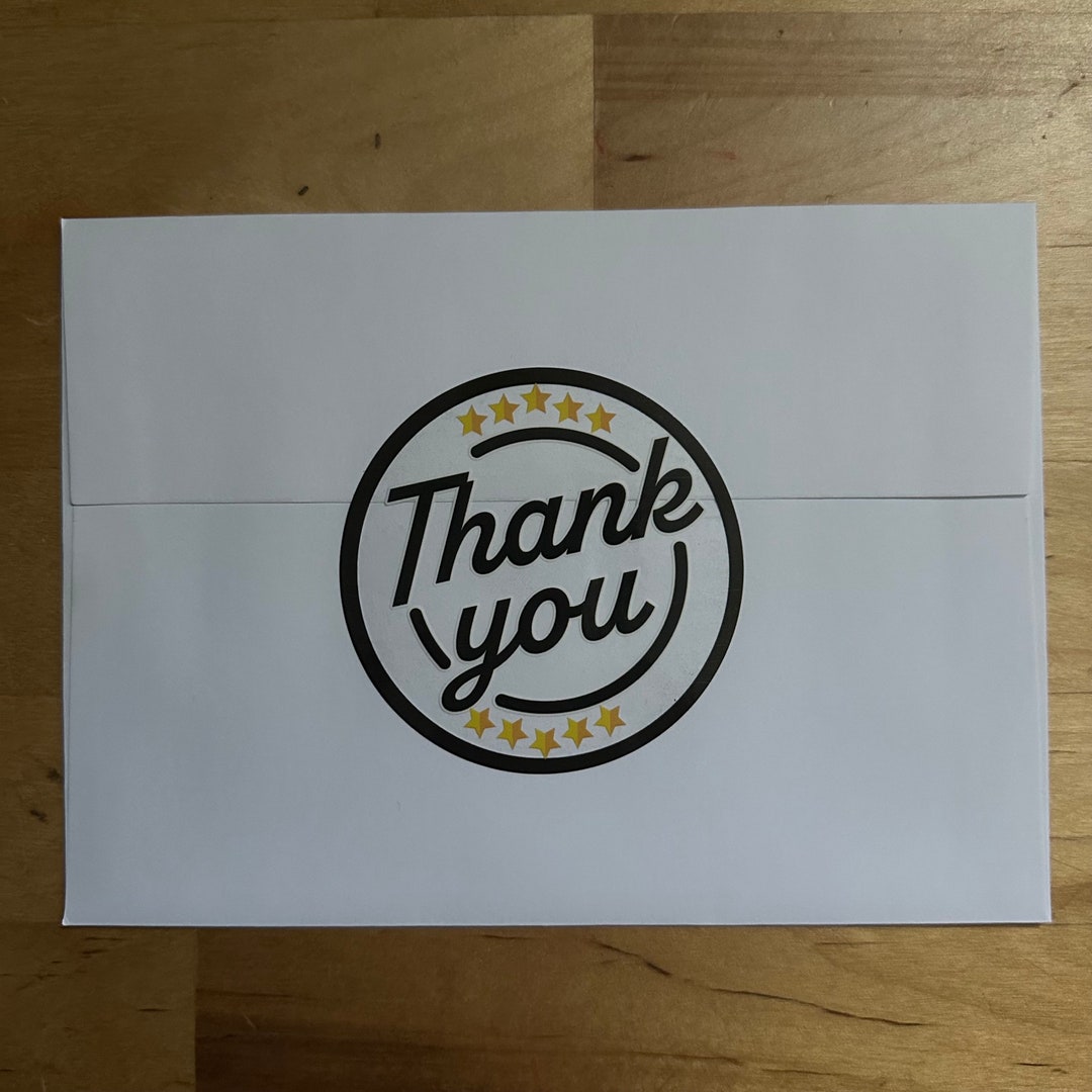 3pk Thank You Sticker for Packages and Letters. - Etsy