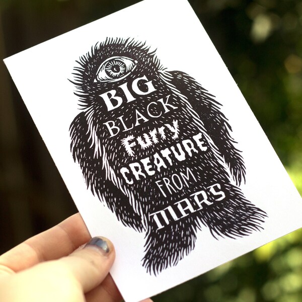 Big Furry Poster - Etsy