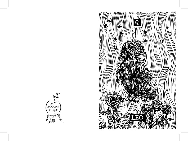 Printable LEO BIRTHDAY CARD Printable Card Instant Download - Etsy