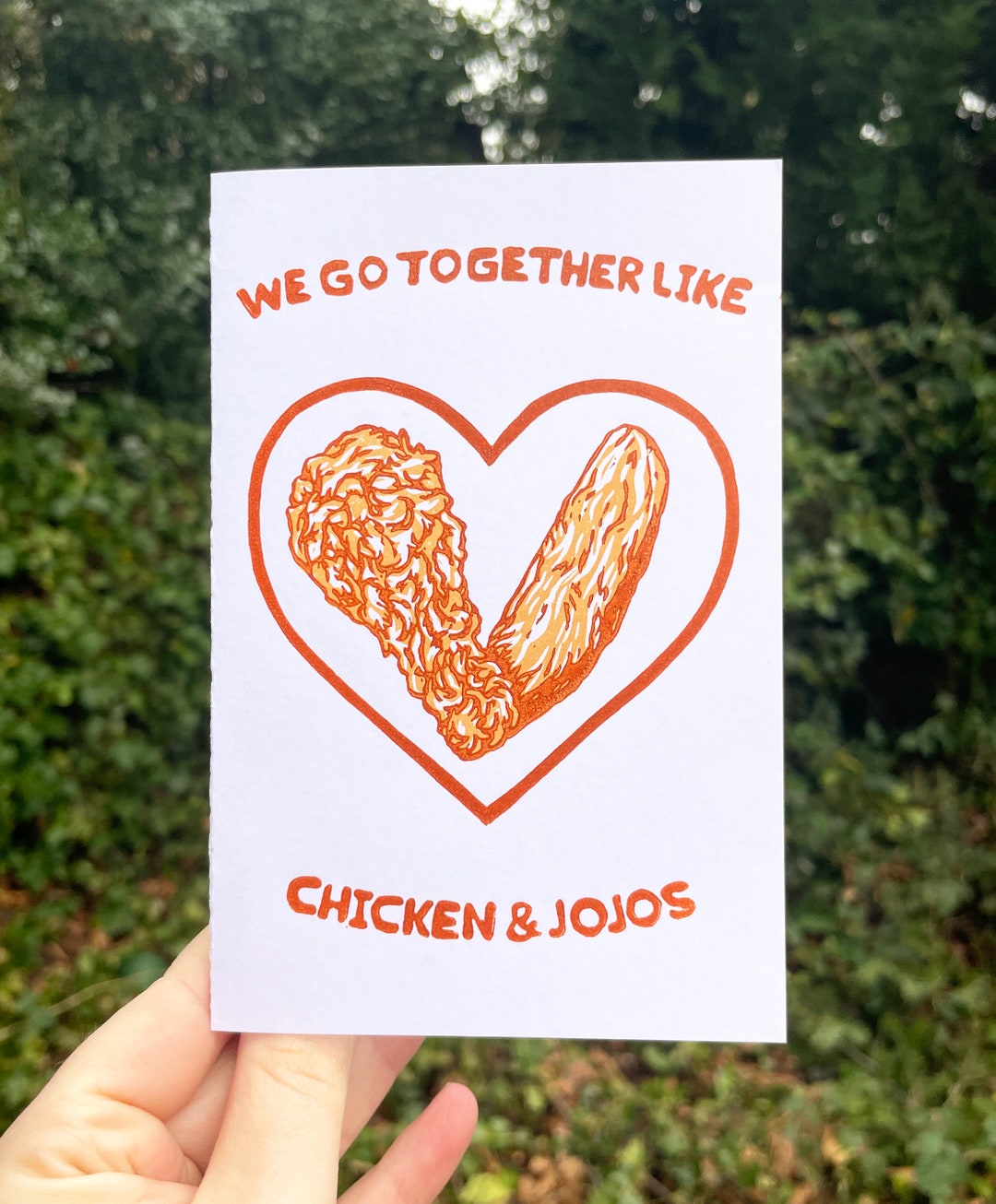 CHICKEN & JOJOS CARD, Chicken and Jojos Card, Valentines Day Card ...