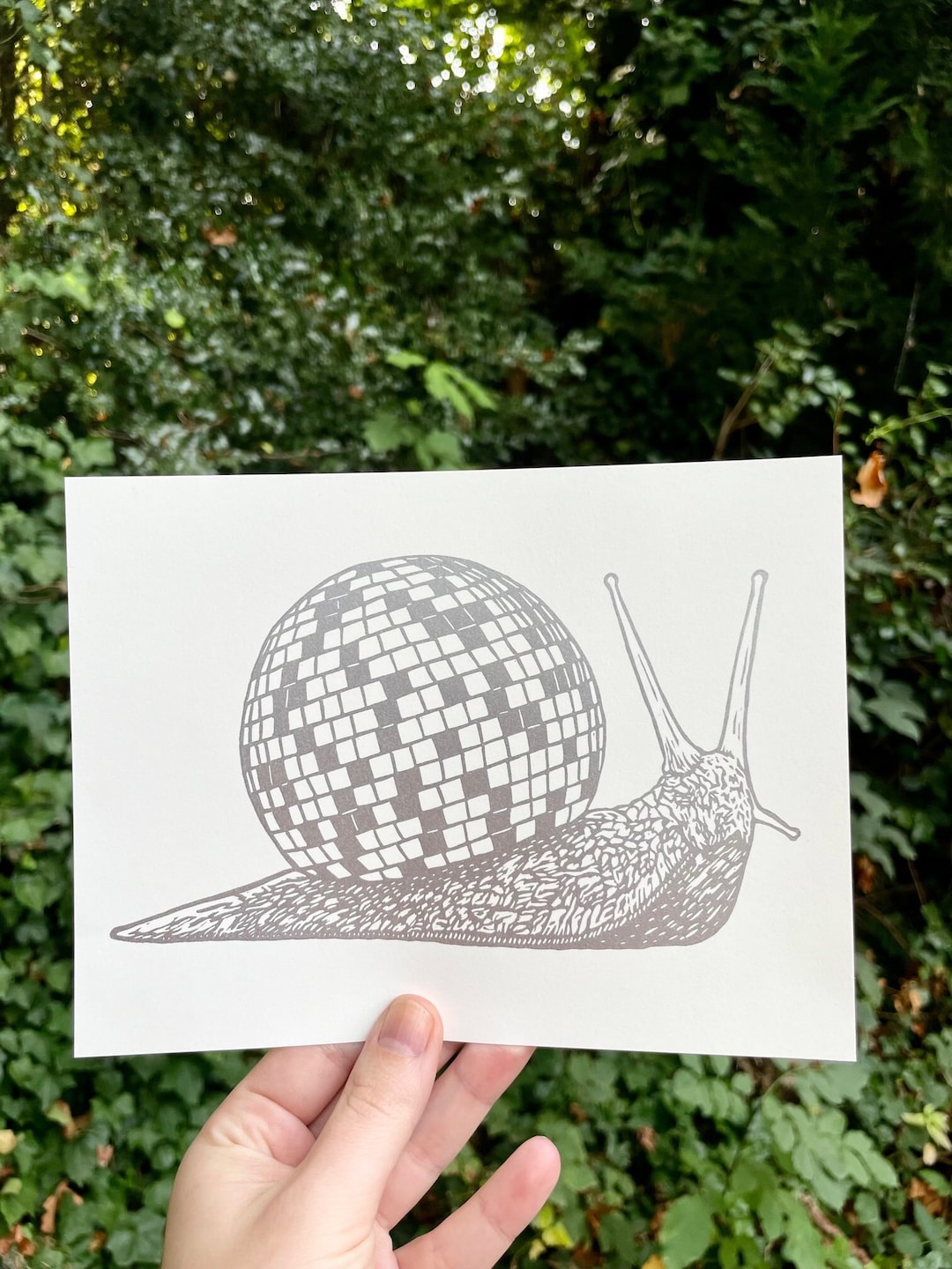 DISCO SNAIL PRINT, Disco Snail, Disco Ball, Snail Print, Snail Art ...