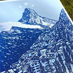 VELARIS ART PRINT, Linocut Print, Acotar Print, Acotar Art, Starfall ...