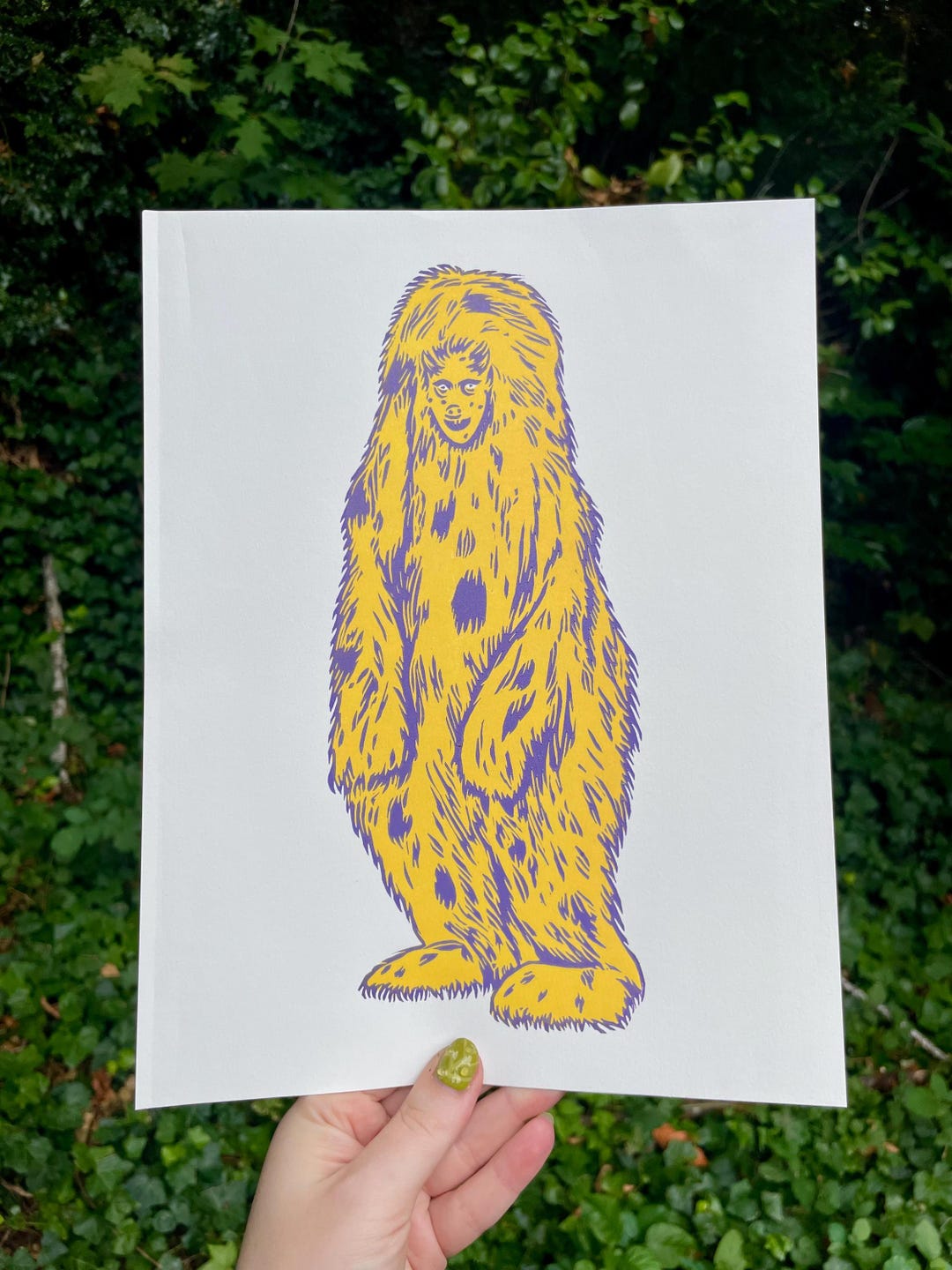 SPENCER PRINT, Linocut Print, Very Important People, Lisa Gilroy ...