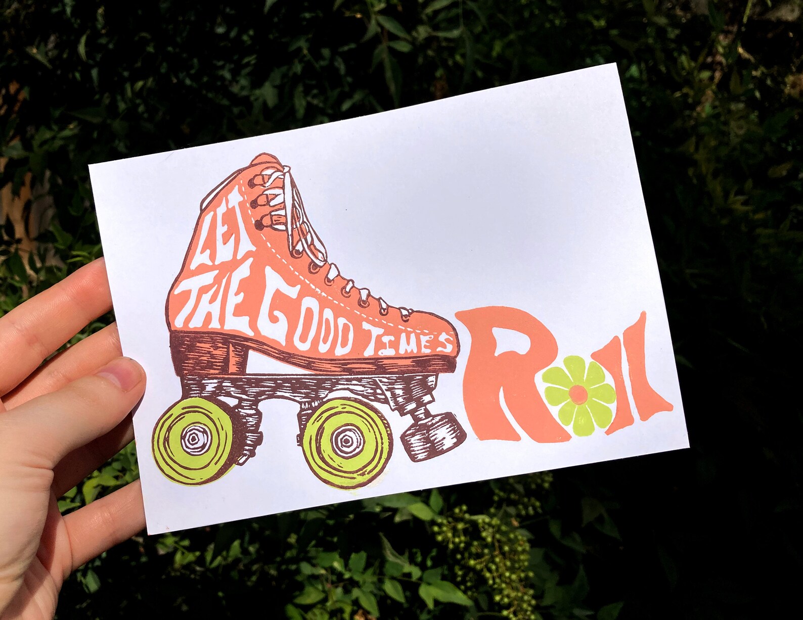 ROLLER SKATE PRINT Let the Good Times Roll Print Roller - Etsy