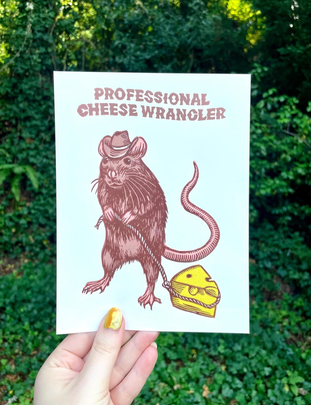 COWBOY RAT PRINT, Cowboy Print, Rat Print, Cheese Print, Professional ...