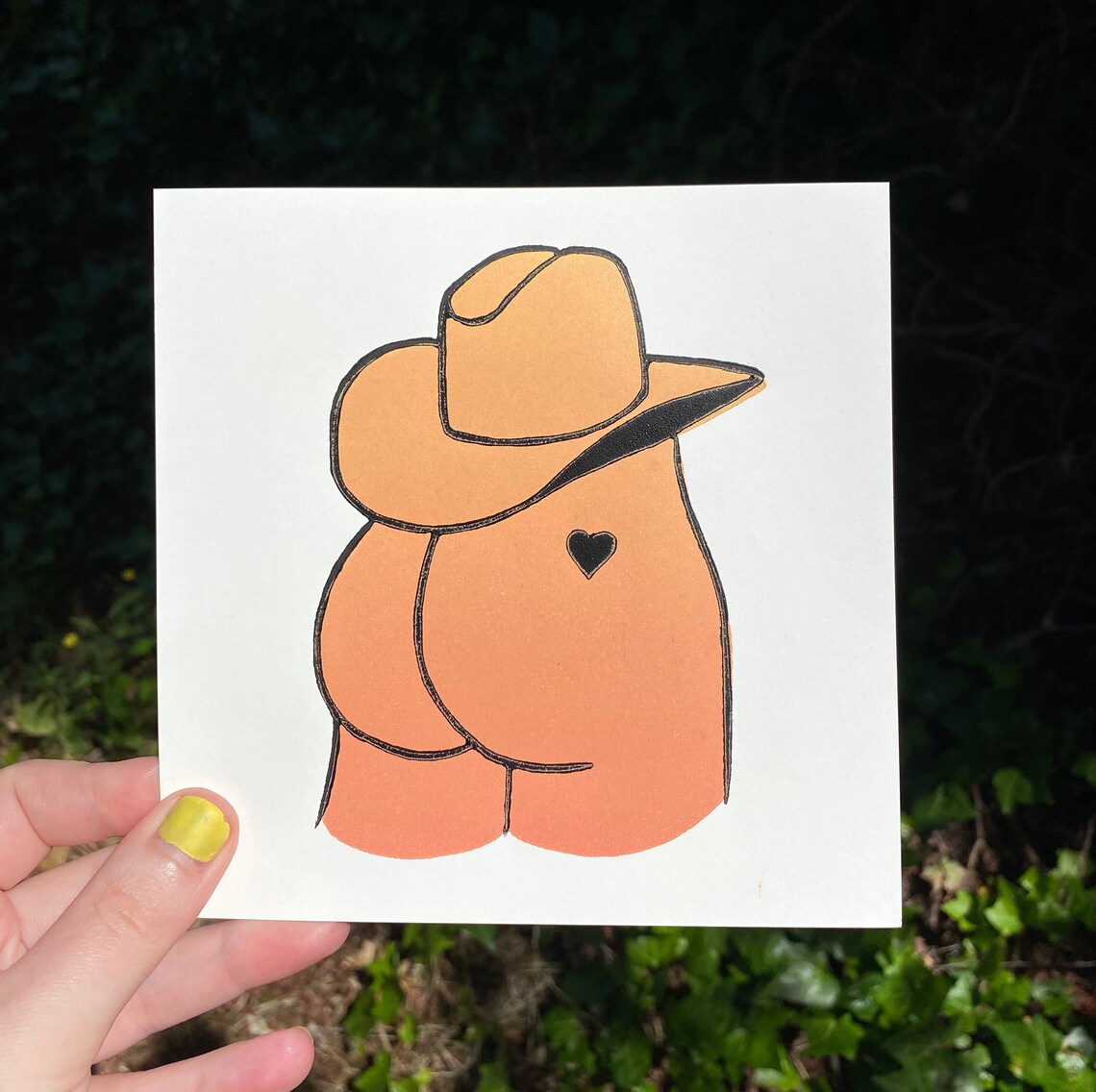 COWBOY BUTT PRINT Cowboy Art Cowboy Print Butt Art Butt - Etsy