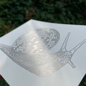 DISCO SNAIL PRINT, Disco Snail, Disco Ball, Snail Print, Snail Art ...