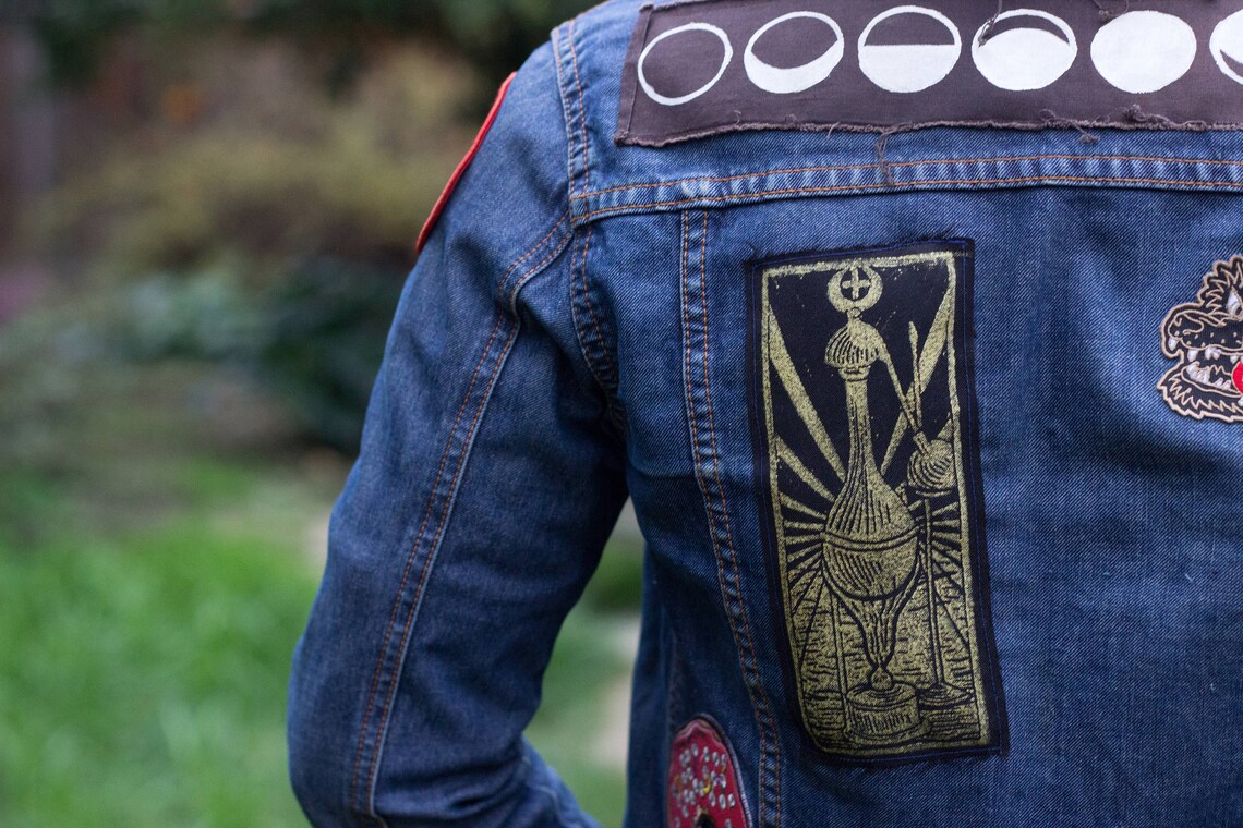 ALEMBIC Patch Alchemy Patch Linocut Patch Sew-on Patch | Etsy