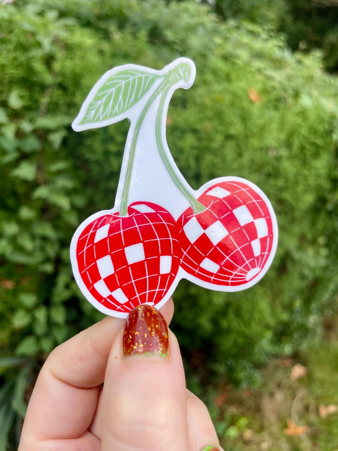 DISCO CHERRY STICKER, Disco, Disco Ball, Cherry Cherries, Disco ...