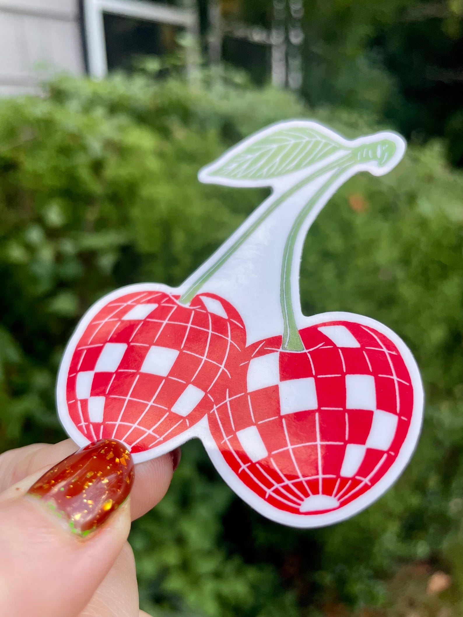 DISCO CHERRY STICKER, Disco, Disco Ball, Cherry Cherries, Disco ...