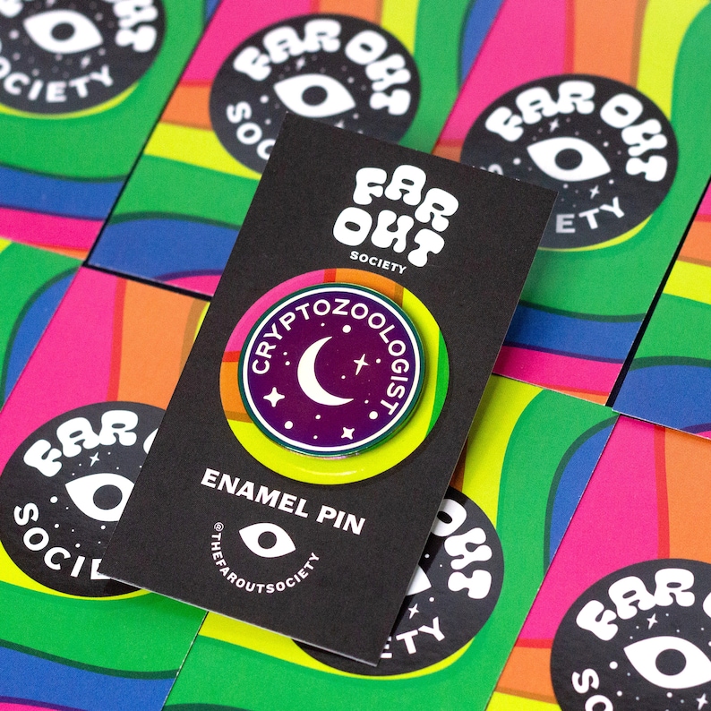 CRYPTOZOOLOGIST PIN Enamel Pin Soft Enamel Cryptid Pin - Etsy