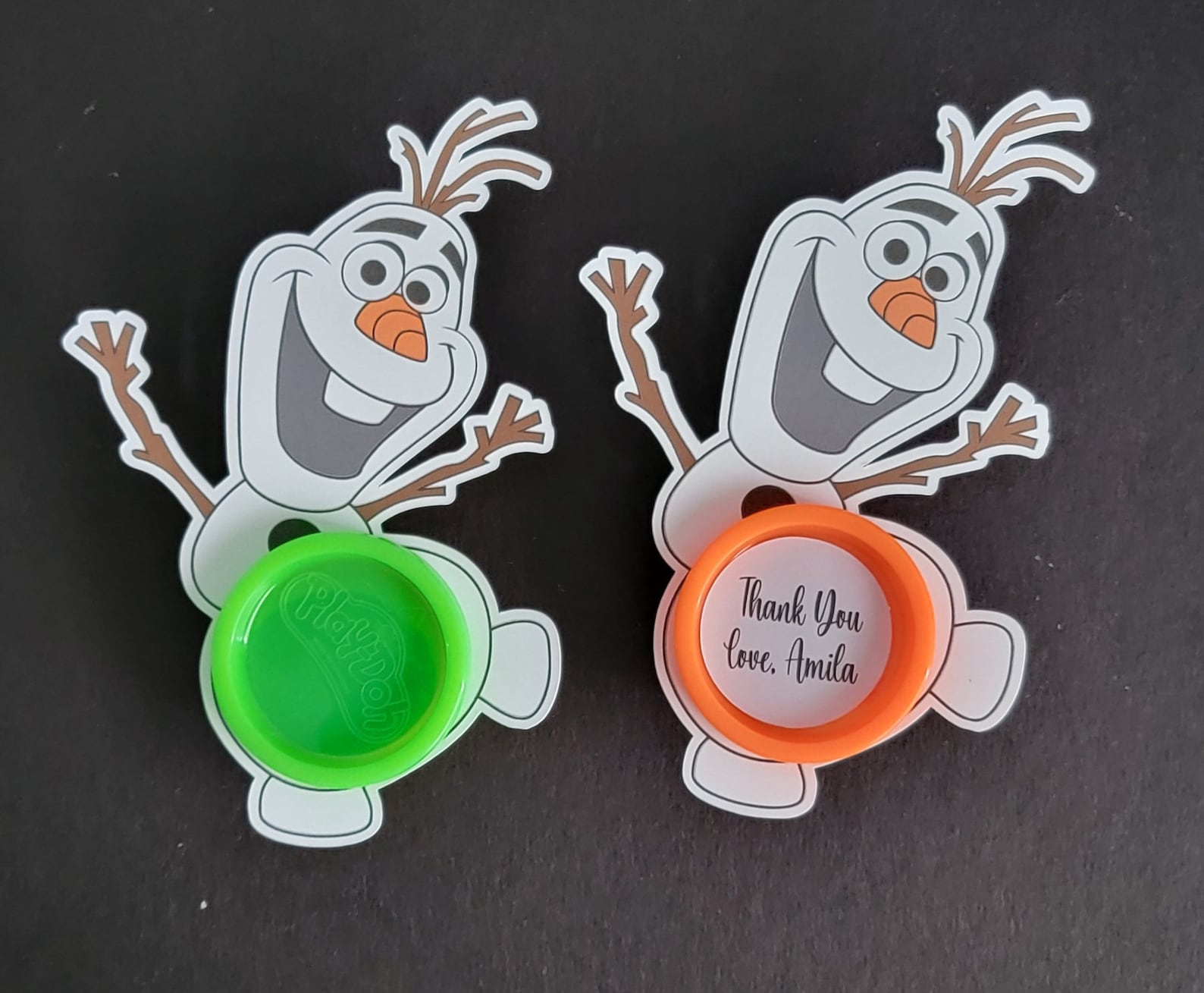 Frozen Olaf Mini Play-doh Holder for Party Favors (disney) - Etsy
