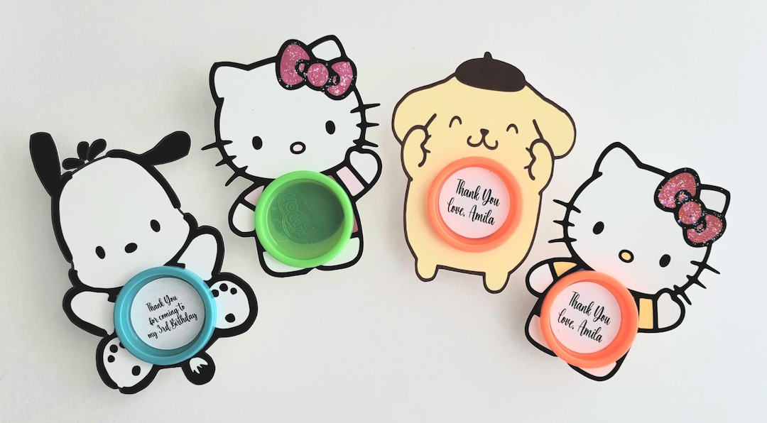 HELLO Kitty Mini Play-doh Holder for Party Favors - Etsy