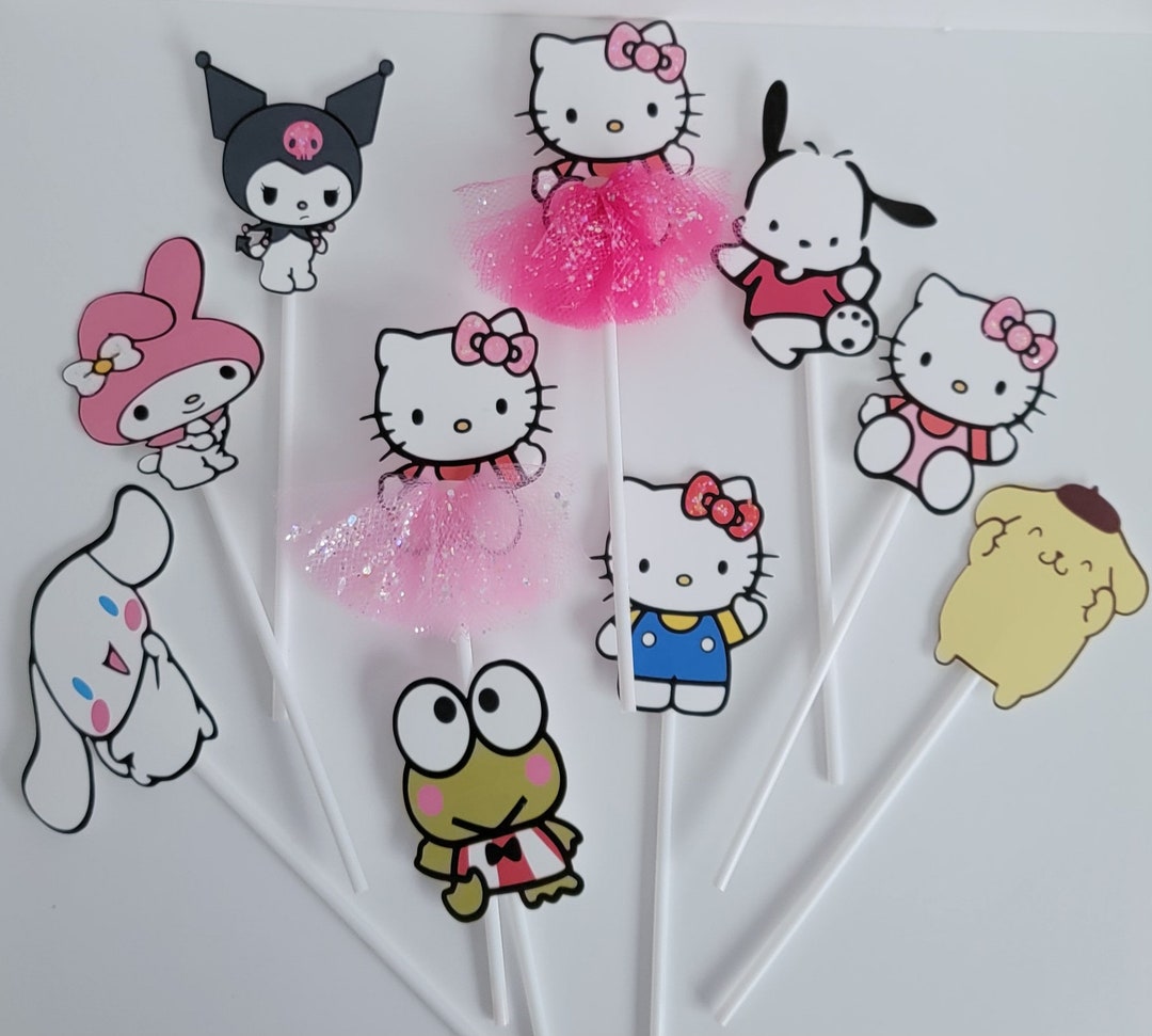 Hello Kitty and Friends Cupcake Toppers - Etsy