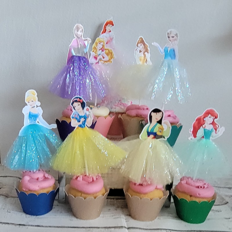 Princess Cupcake Toppers - Etsy