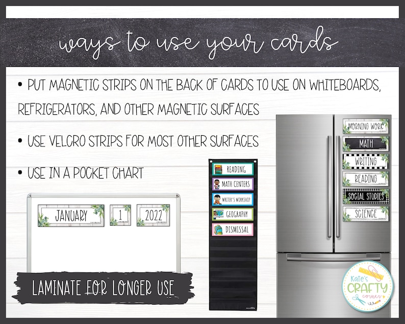 Farmhouse Schedule Cards Bundle 2 Classroom Decor Modern - Etsy