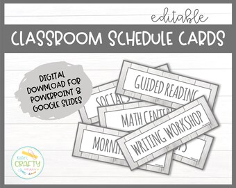 Farmhouse Schedule Cards Bundle 2 Classroom Decor Modern Farmhouse ...