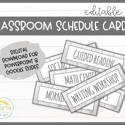Farmhouse Schedule Cards Bundle 2 Classroom Decor Modern - Etsy