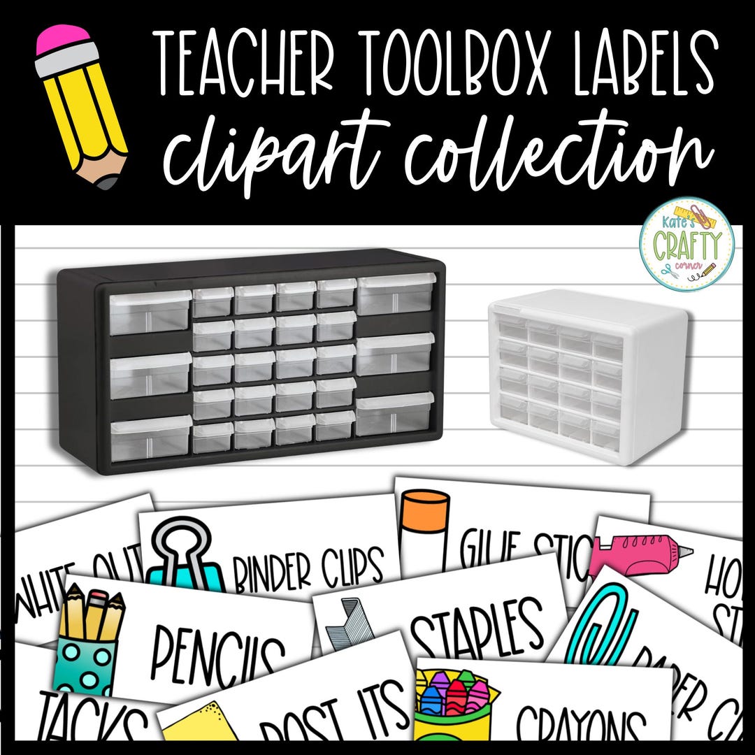 Teacher Toolbox Labels | Clipart Collection | Editable | Visual ...