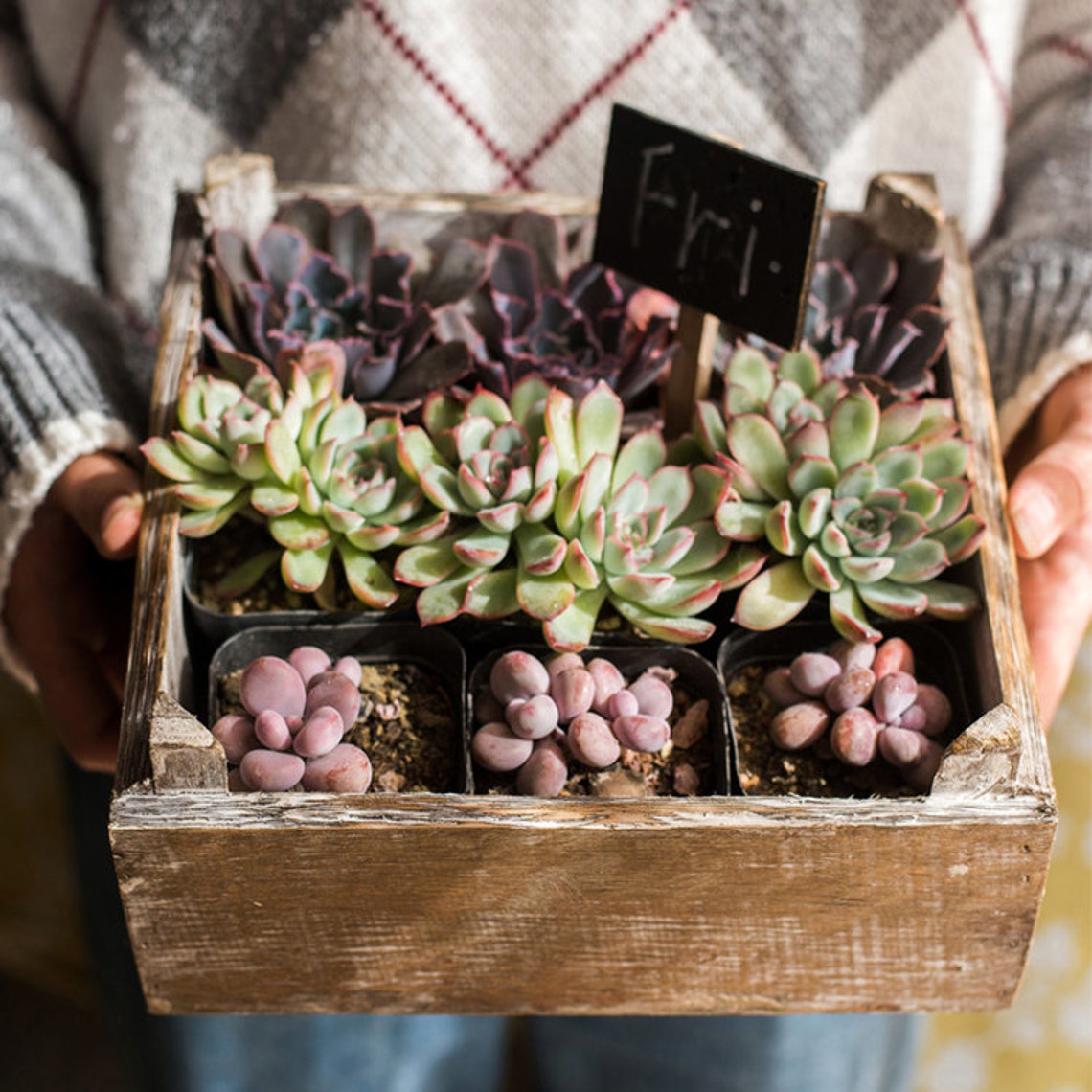 Square Solid Wood Table Box Set of 3 - Etsy