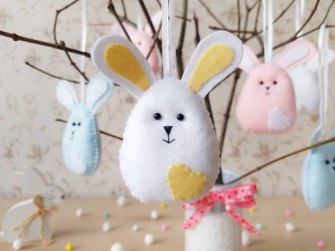 Easter Bunny Ornament, Easter Decor, Busket Stuffers, Easter Tree ...