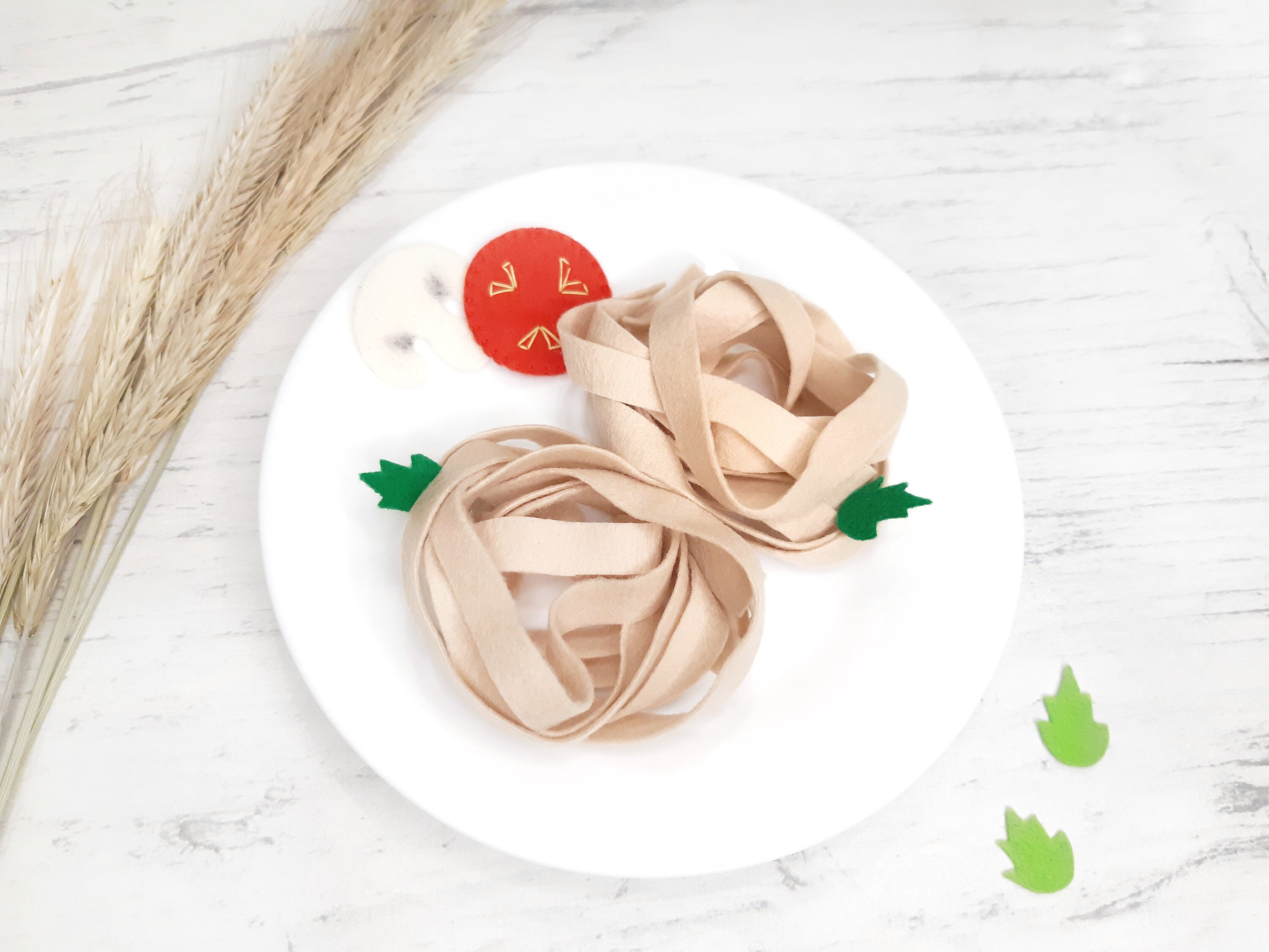 Felt Food Pasta Set Pretend Play Food Play Restaurant Play | Etsy