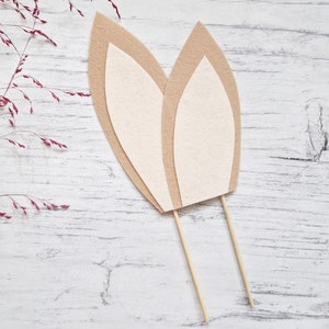 Bunny Ears Cake Topper, Birthday Cake Topper, Bunny Birthday Decor ...