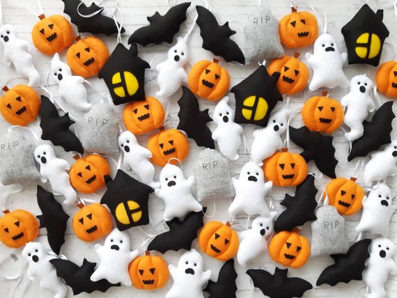 Halloween Home Decor Bat Pumpkin Ghost Headstone Witch | Etsy