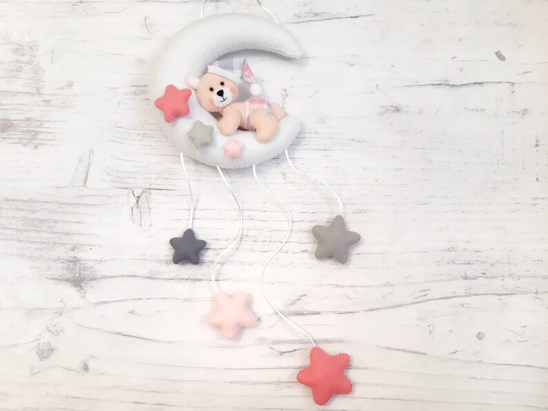 Nursery Bear Mobile Baby's Room Decor Baby Felt Mobile | Etsy