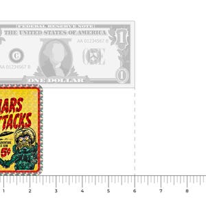 Mars Attacks Holographic Prism Sticker, Retro Sci-fi Decal, New Old ...