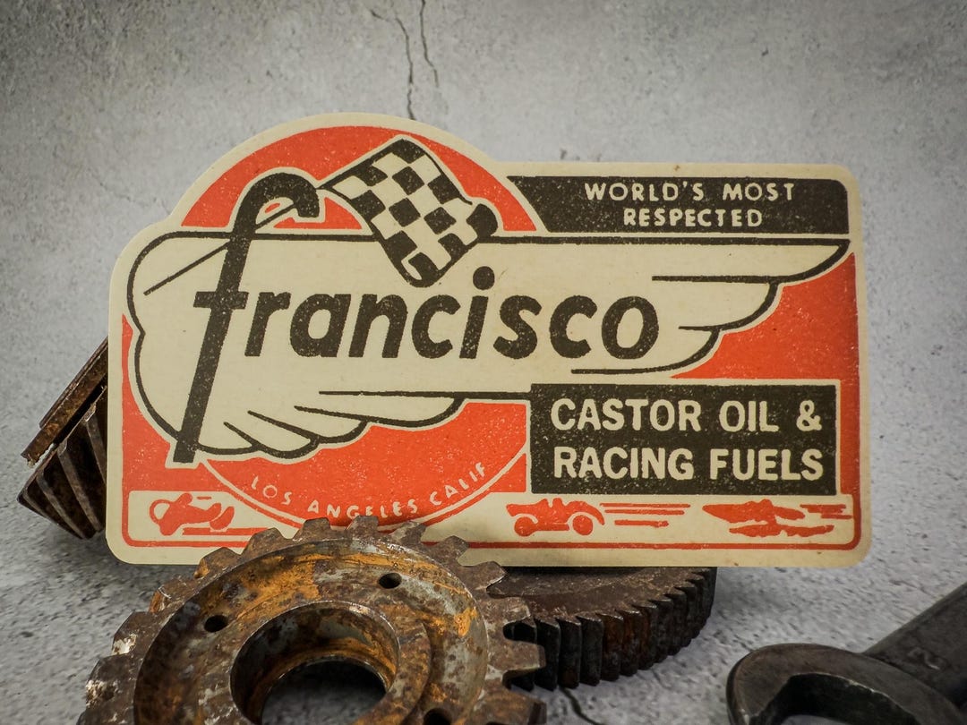Francisco Racing Fuels Sticker, Vintage Speed Shop Decal, Retro Hot Rod ...